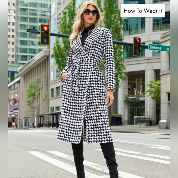 Boston Proper | Jackets & Coats | Boston Proper Black And White ...